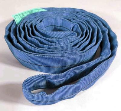 China 16 Tonne 240mm Polyester Webbing Sling - 4 Meter Length, CE & GS Certified for Heavy Lifting for sale