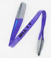 China 1000KG 8:1 Safety Factor 50mm Double Layer Eye and Eye Polyester Webbing Lifting Sling for sale