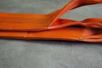 China 24 Tonne 300mm Width Four Layers Eye and Eye Polyester Webbing Sling for Heavy Lifting for sale