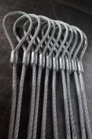 China EN 13411-3 Steel Core Swaged Wire Rope Sling 30mm with Soft Eye Design and 10.41 Ton WLL Capacity for sale