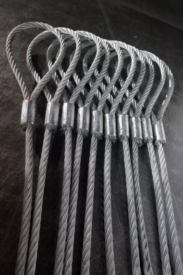 China EN 13411-3 Steel Core Swaged Wire Rope Sling 30mm with Soft Eye Design and 10.41 Ton WLL Capacity for sale