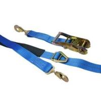 China Anfeng 2in x 27ft Heavy Duty Ratchet Tie Down Straps 2500lbs Breaking Strength Polyester Cargo Straps for sale