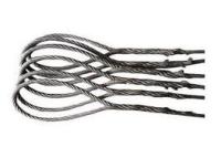 China 50mm Galvanized Steel Wire Rope Sling Assembly with 5:1 Safety Factor and 22.33 Ton WLL for sale