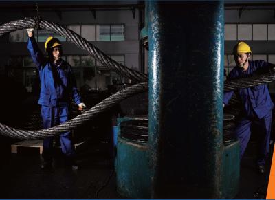 China 150mm Cable Laid Wire Rope Sling 127.9 Ton WLL with 1770 MPa Strength for Heavy Duty Lifting for sale