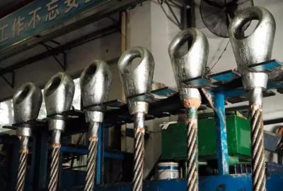 China EN 13411-4 70mm Wire Rope Sling Assembly with 5:1 Safety Factor and Short Bow Socket Design for sale