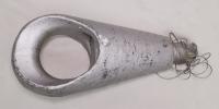 China EN 13411-4 Short Bow Closed Spelter Socket 50-92mm Wire Rope End Fitting with 1770MPa Strength for sale
