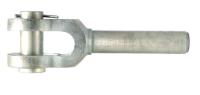 China 1 Inch Open Swage Socket Wire Rope Galvanized Carbon Steel ASME B30.9 for sale