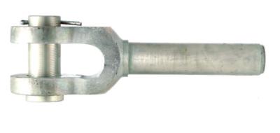 China 1 Inch Open Swage Socket Wire Rope Galvanized Carbon Steel ASME B30.9 for sale