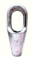 China EN 13411-4 Short Bow Socket Closed Spelter Socket 66mm Wire Rope End Fittings Heavy Duty Cast Steel Galvanized for sale