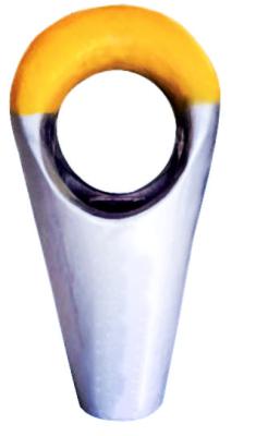 China Galvanized Steel 2 Inch Short Bow Socket RR-S-550D for 50-92mm Wire Rope with 5:1 Safety Factor for sale
