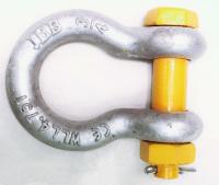China RR-C-271D 0.75 Inch Bolt Type Bow Shackle 4.75 Ton WLL Safety Pin Design Industrial Rigging for sale