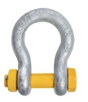 China Drop Forged Steel Bow Shackle G2130 Bolt Type Omega 12 Tonne WLL Heavy Duty Lifting for sale