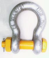 China Hot Dip Galvanized Bolt Type Shackle Bow WLL 30T-175T 5.4x MBL ASME B30.26 for sale