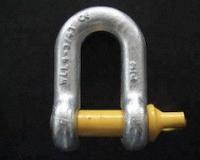 China ISO Carbon Steel JS D Shackle Screw Pin Type - 0.75 to 85 Ton WLL, Hot Dip Galvanized Construction for sale