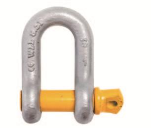 China 1 Inch Screw Pin D Shackle - 8.5 Tonne WLL, Hot Dip Galvanized Steel, ASME B30.26 Compliant for sale