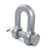 China 7/8 Inch Bolt Type D Shackle with 6.5 Tonne WLL - Heavy Duty Chain Shackle with Safety Bolt for sale