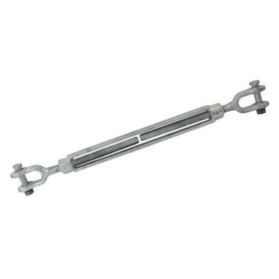 China WLL 1000KG 0.5x6 Inch Jaw & Jaw Galvanized Turnbuckle - ASTM F1145-92 Compliant Rigging Hardware for sale