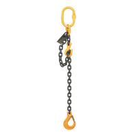 China ISO1835 Single Chain Sling Grade 80 Alloy Steel - 10mm Diameter 3.15 Ton Capacity with Self-Locking Hook for sale