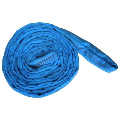 China 6000 kg 6 Meter Endless Polyester Round Slings EN 1492-2 CE Certified Lifting Straps for sale