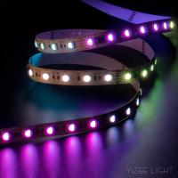 China Digital Addressable DMX RGB LED Strip Lights DC24V SMD5050 Programmable Led Strip for sale