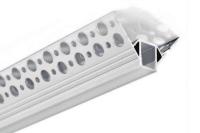 China 13mm IP20 LED Linear Light Corner Recessed Trimless Led Aluminium Profile for sale