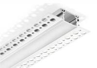 China 33*19mm Recessed Drywall Plaster Gypsum Led Aluminum Profile For LED Strip for sale