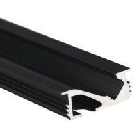 China 24*09mm LED Aluminium Profile 45 Degree Indoor Aluminium Channel for sale