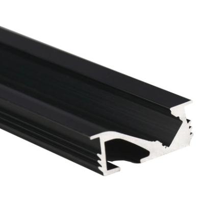 China 24*09mm LED Aluminium Profile 45 Degree Indoor Aluminium Channel for sale