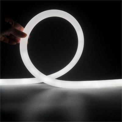 China Φ 18mm Silicone Neon Strip 24V CRI90 9.6W/M 360° Flexible Round Neon Light for sale