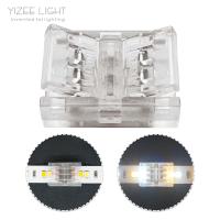 China 3 PIN 10mm PCB To PCB SMD Solderless LED Strip Connector Transparent for sale