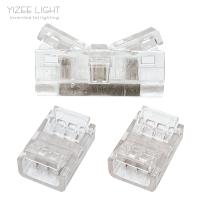 China 3 PIN 10mm PCB To PCB SMD Solderless LED Strip Connector Transparent for sale