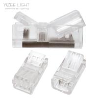 China 2 Pin SMD LED Strip Connectors Transparent Housing Strip To Wire Connectors for sale