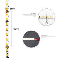China 5mm Width Flexible LED Strip 24V 160LEDs/M 14W for Indoor Lighting Led Ribbon for sale