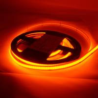 China DC24V COB LED Strip Light COB LED Strip Lights 8mm Width Amber Color LED Strip for sale