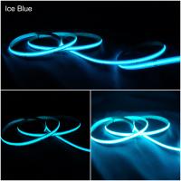 China 8mm Width Ice Blue COB LED Strip DC24V Dot Free 10W/m Dot Free LED Strip for sale