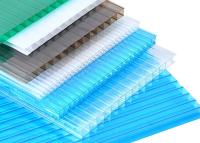 China Garden Twinwall Roofing Polycarbonate Sheet Hollow Width 1220mm 2100mm for sale
