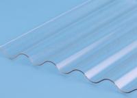 China Anticorrosive Transparent Corrugated Sheet , Heatproof Clear Plastic Roof Tiles for sale