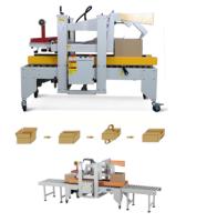China QS-50 Automatic Double-Column Flap Folding Carton Sealing Machine with Adjustable Height and Auto Tape Application for sale