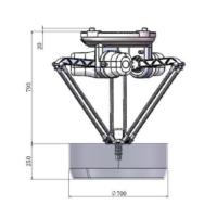China Manufacturer of QS-D-C 700 Parallel Robot for Industrial Automation without cumulative error for sale