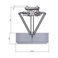 China High-Speed QS-D-L-1200 Delta Pick-and-Place Robot with 80-180 PP/min, 3kg Payload, and IP55 for sale