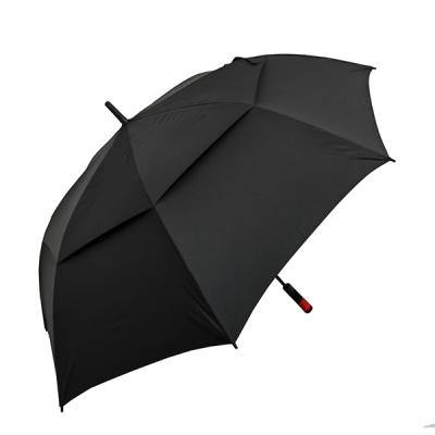 China 68 Inch Double Canopy Golf Umbrella Windproof With 280D Tear Resistant Fabric for sale