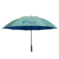 China Custom 60 Inch Double Layer Golf Umbrellas 8 Panels 190T Polyester Pongee for sale