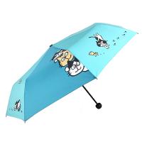 China Water-repellent 3-Fold Umbrella with Steel Frame and Custom Printing for Brand Promotion for sale