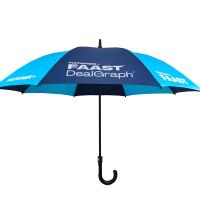 China Compact Double Color Umbrella 54 Inch Golf Umbrella With Hook Handle for sale