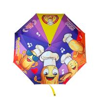 China Custom Full Color Print 42-inch Canopy Fiberglass Frame Compact Folding Umbrella for Promotional Branding for sale
