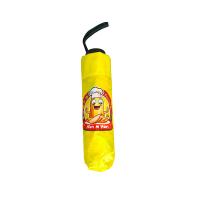 China Custom Full Color Print 42-inch Canopy Fiberglass Frame Compact Folding Umbrella for Promotional Branding for sale