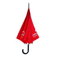 China 46 Inch Iron Frame Red Automatic Umbrella Custom Logo for sale