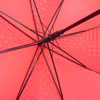 China 46 Inch Iron Frame Red Automatic Umbrella Custom Logo for sale