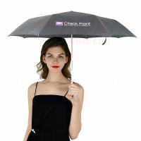 China Ultra Lightweight Grey Promotional Umbrellas 180g Aluminum Frame for sale