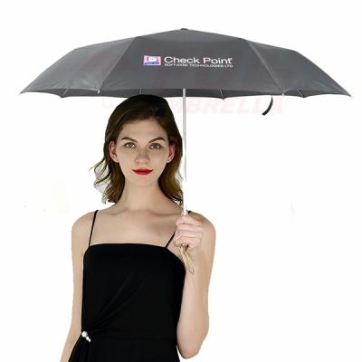 China Ultra Lightweight Grey Promotional Umbrellas 180g Aluminum Frame for sale